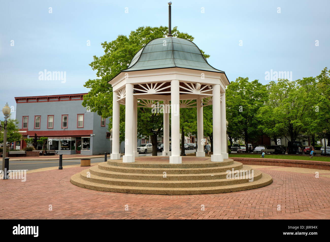 Gazebo, Village Commons, East Main Street, Front Royal, Virginia Stock ...