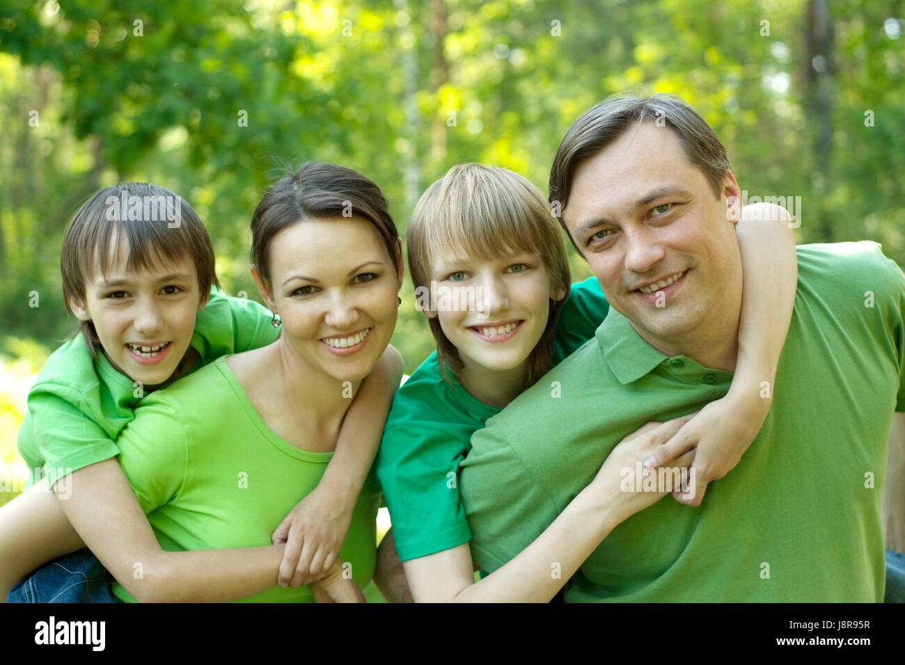 family having fun outdoors Stock Photo - Alamy