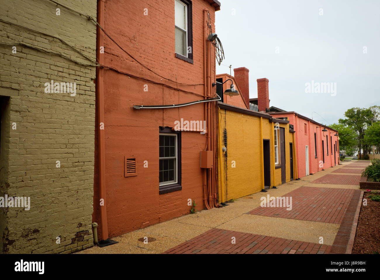 Colorful Buildings, Kidd Lane, East Main Street, Front Royal, Virginia ...