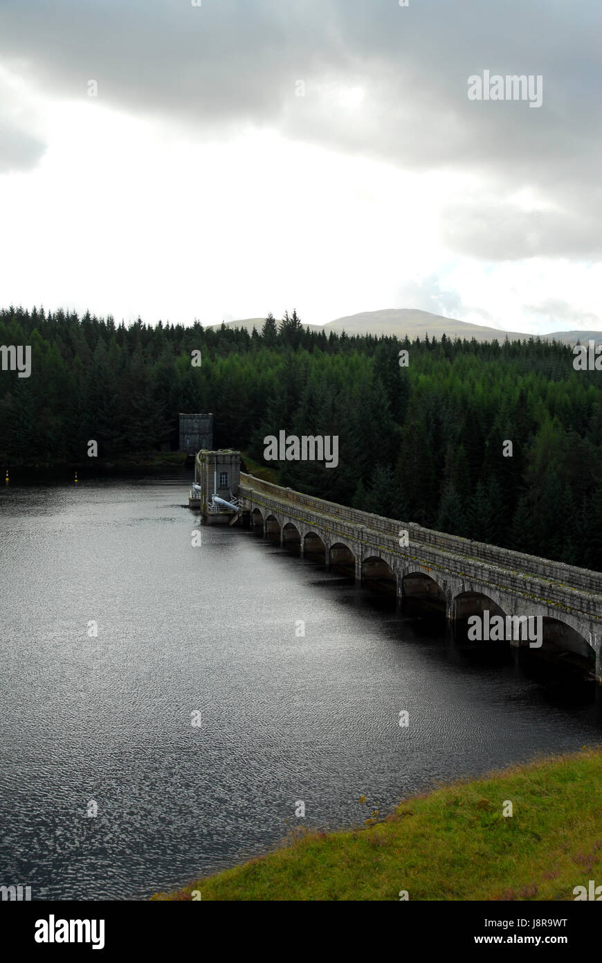 bridge, dam, artificial lake, style of construction, architecture Stock ...