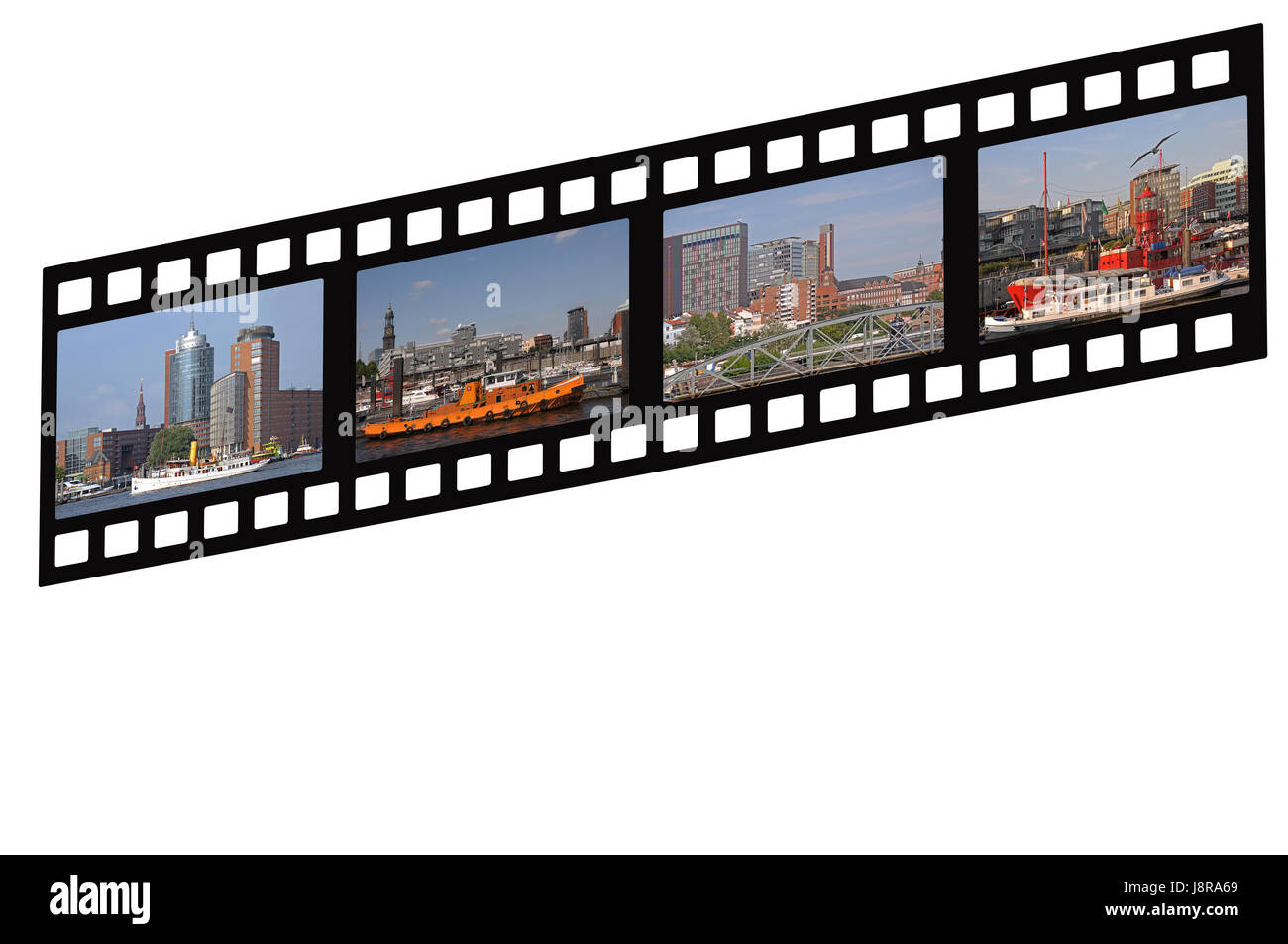 harbor, hamburg, harbours, seaport, backdrop, background, harbor ...