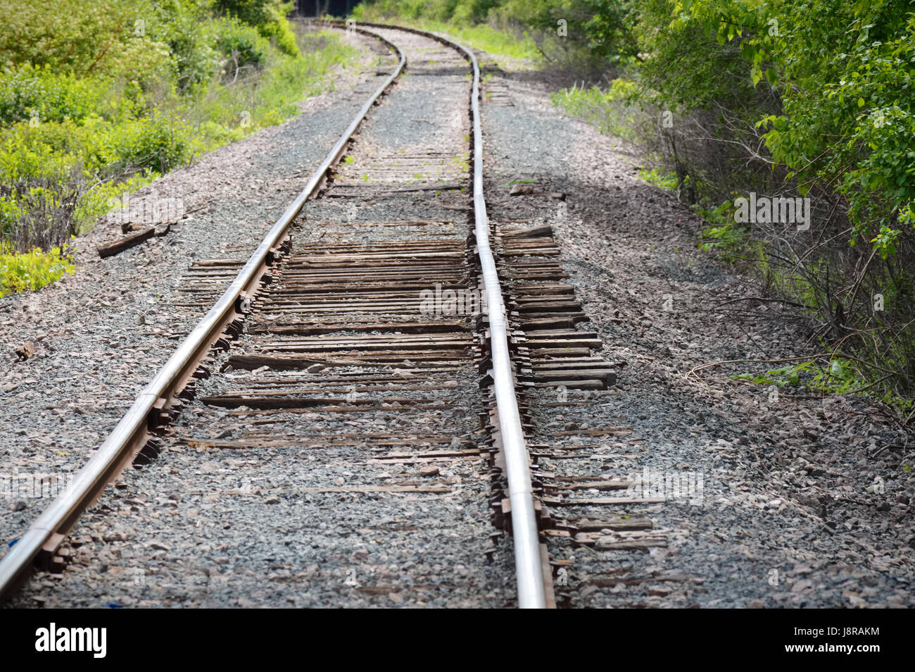 Empty railroad tracks hi-res stock photography and images - Alamy