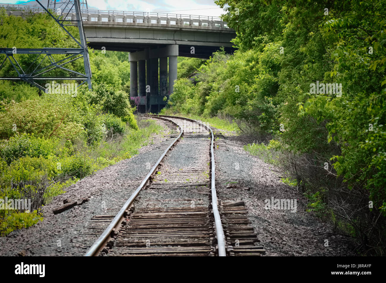 Empty railroad tracks hi-res stock photography and images - Alamy