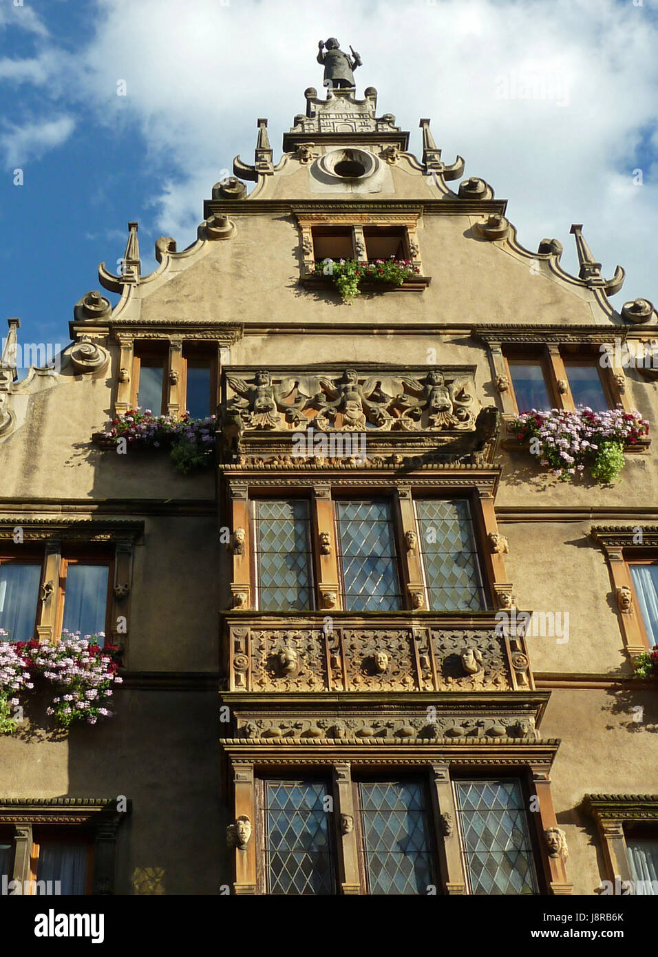 city, town, old town, france, alsace, style of construction ...
