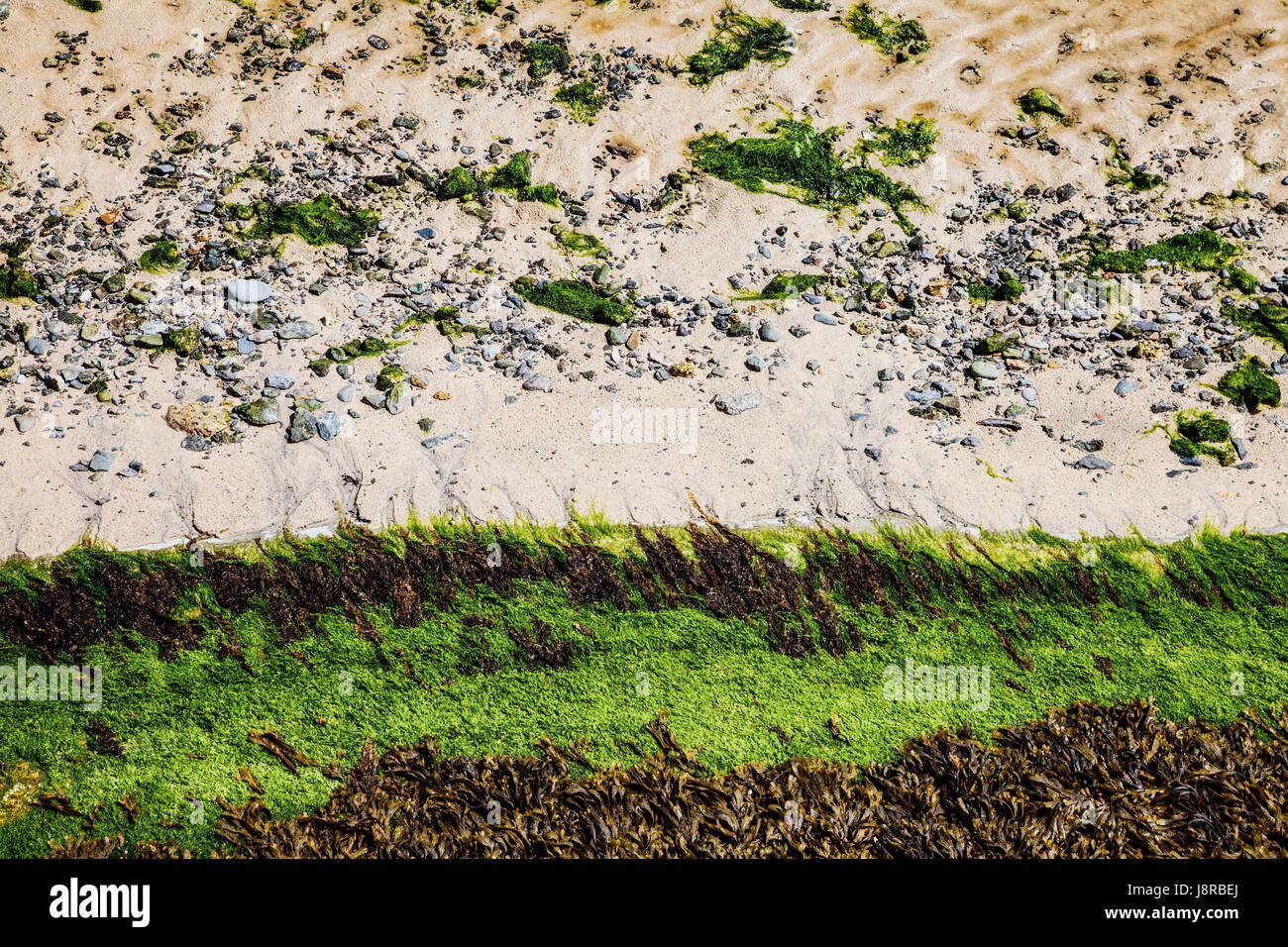 Abstract of beach shoreline Stock Photo - Alamy