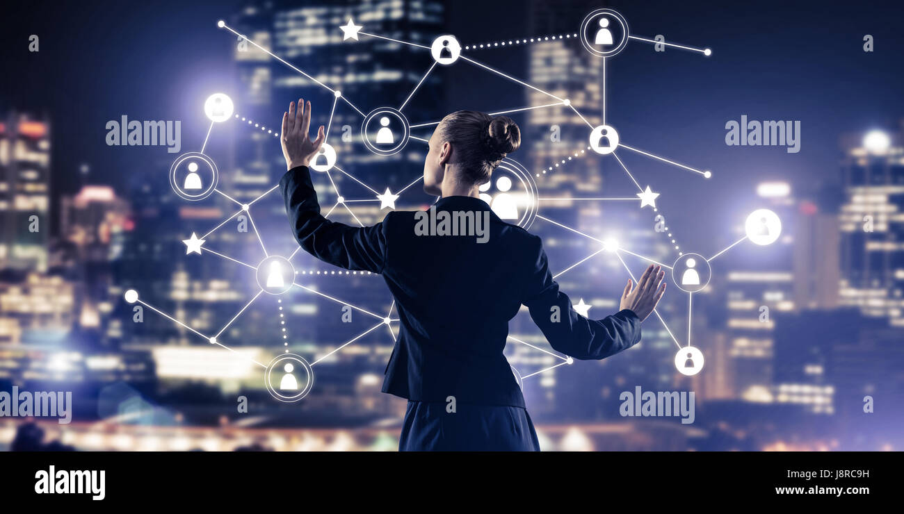 Modern wireless technologies and networking as tool for effectiv Stock ...