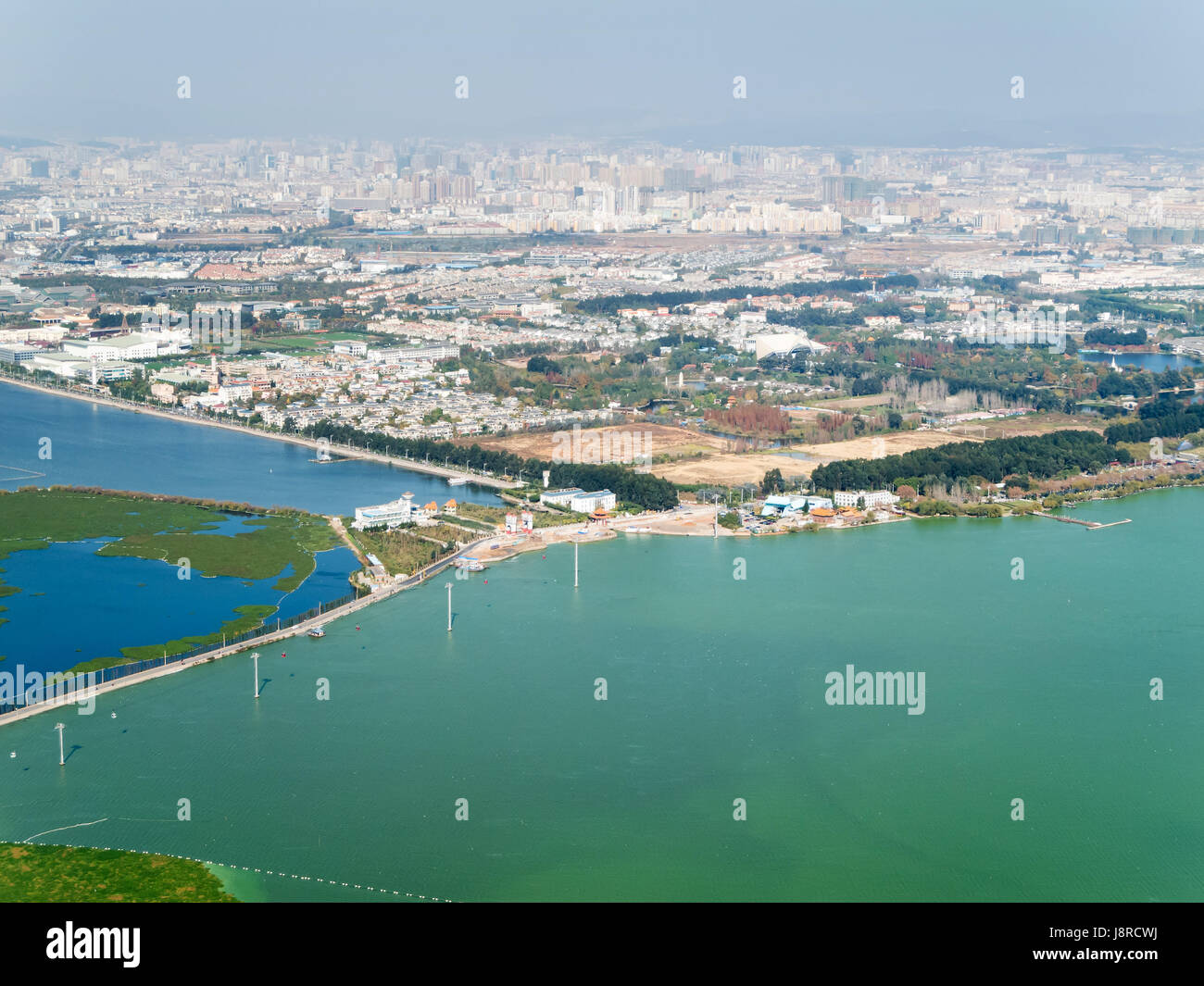 city, town, china, aerial perspective, city, town, townscape, sight ...