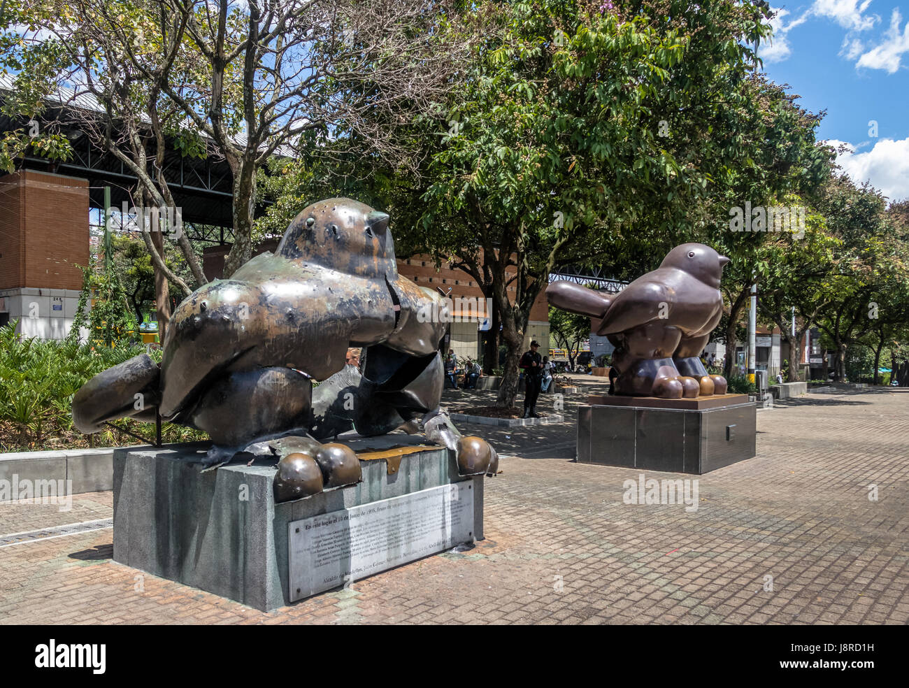 Botero bird Sculpture destroyed by a bomb on a terrorist attack at San ...