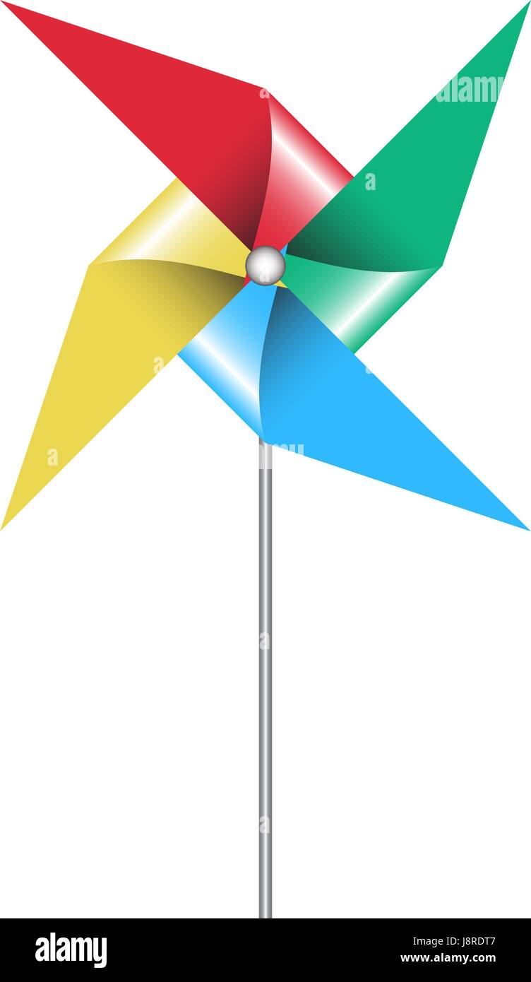 Paper Windmill Clipart