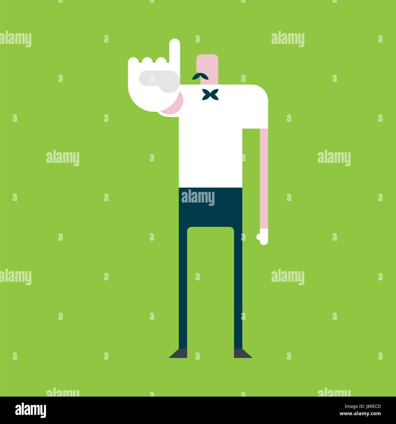 Boxing referee Counting one. Sports arbiter. judge in ring Stock Vector ...