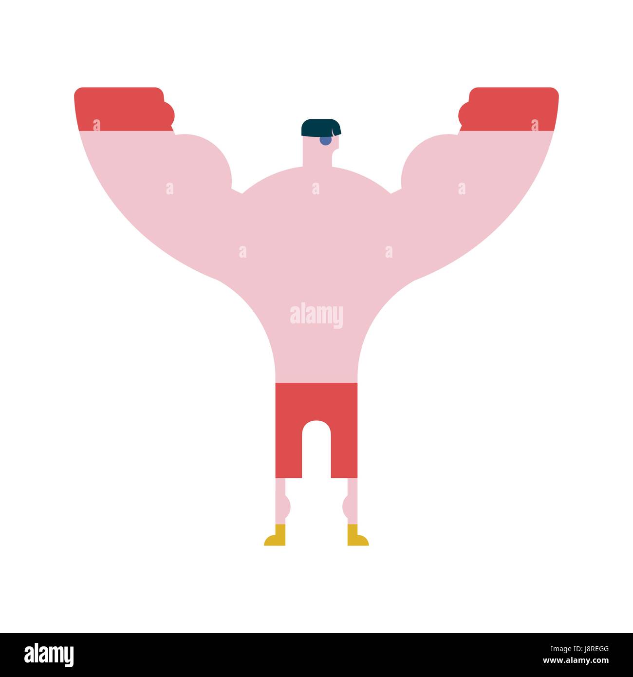 Boxer winner hands up. Athlete in competitions Stock Vector Image & Art ...
