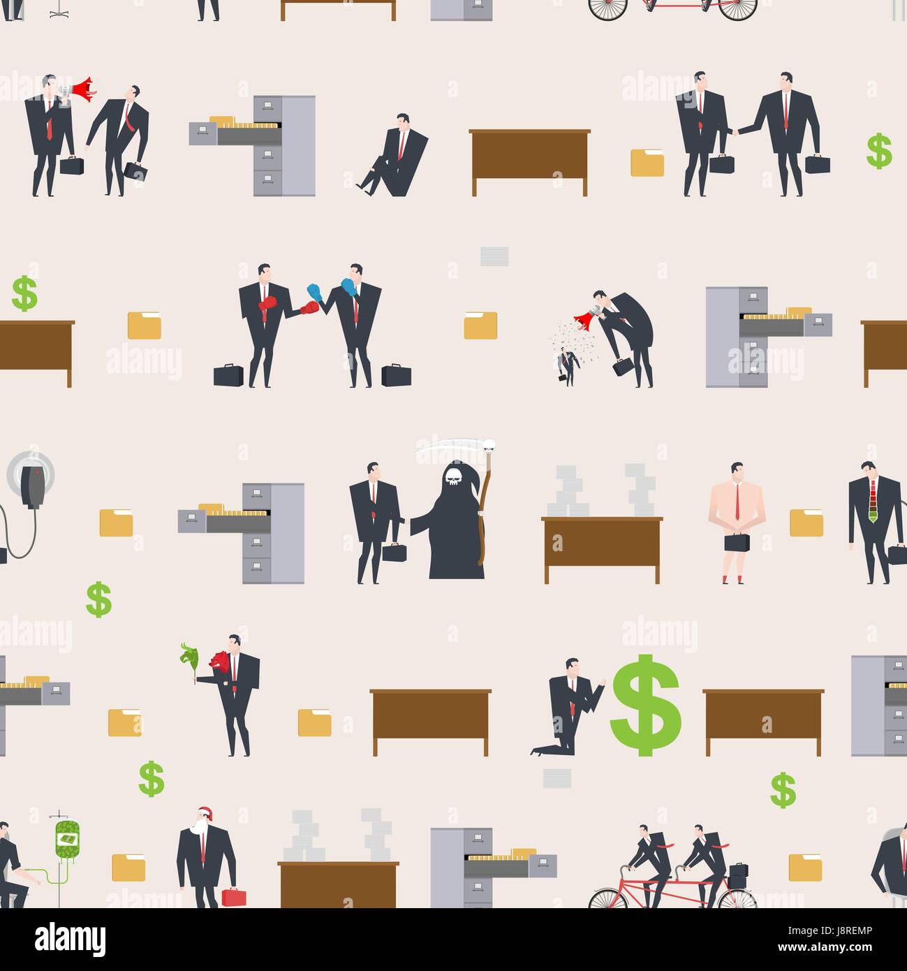 Office life pattern. Corporate background. Managers in workplace ...