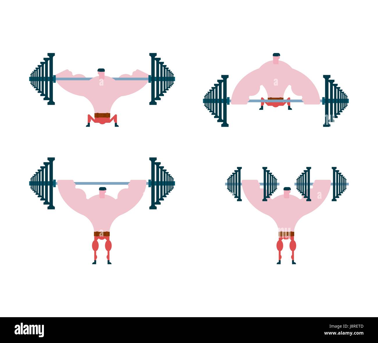 Leg press male Stock Vector Images - Alamy