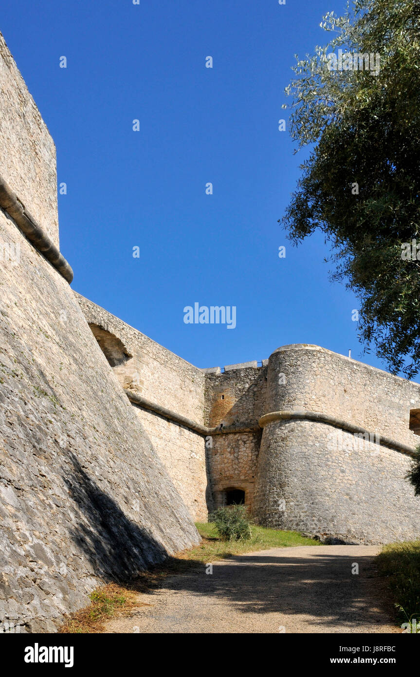 france, fortification, castle, building, chateau, blue, detail, stone ...