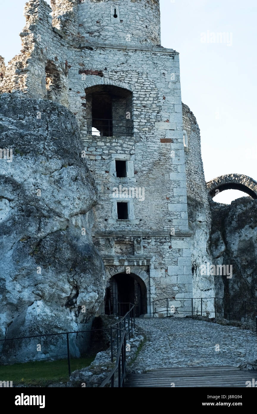 hill, ruins, middle, castle, landscape, scenery, countryside, nature ...