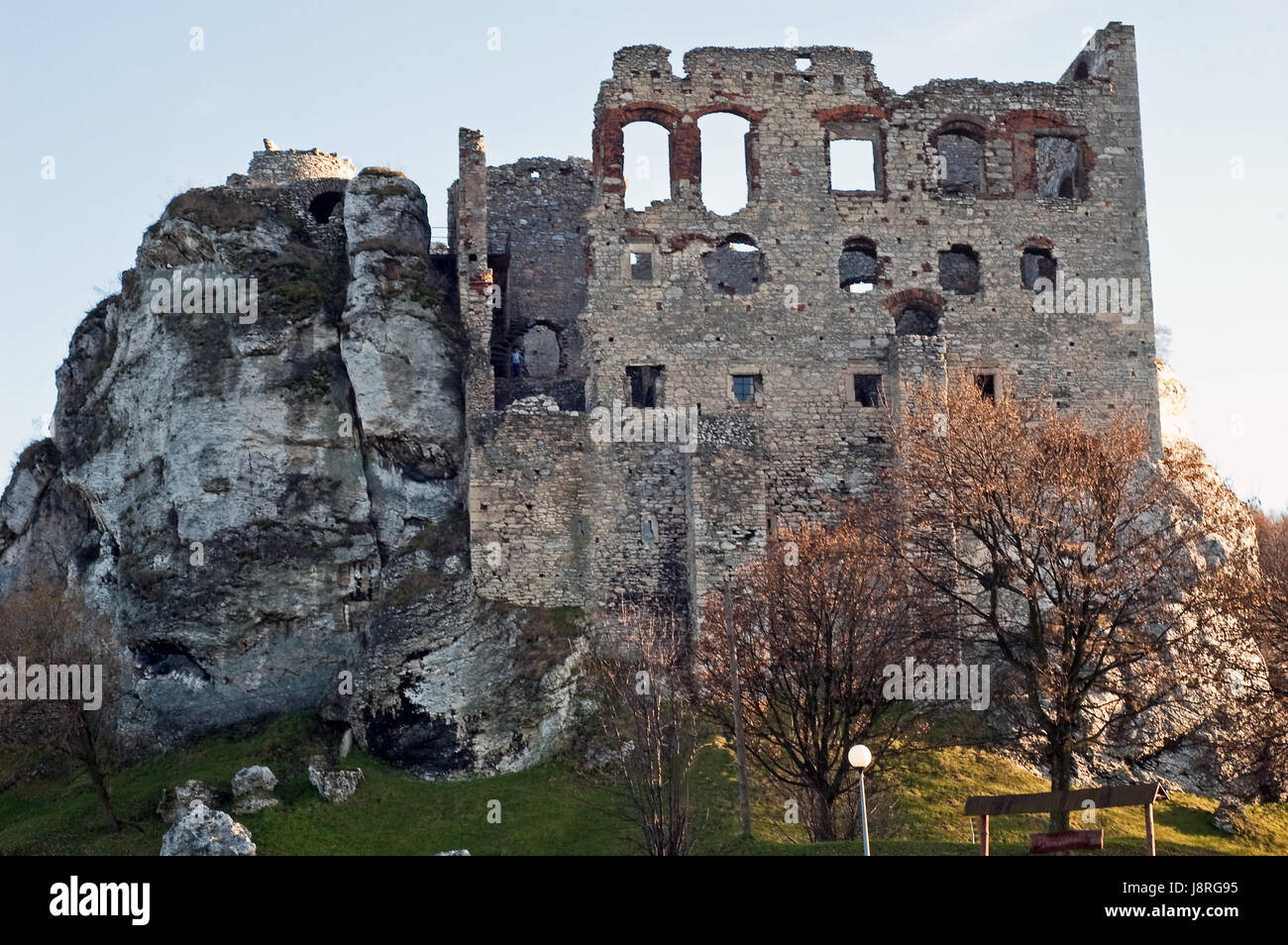 hill, ruins, middle, castle, landscape, scenery, countryside, nature ...