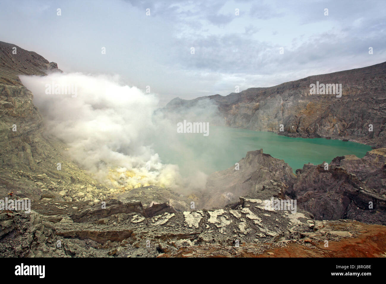 indonesia, geology, mountain, vulcan, volcano, mine, smoke, smoking ...