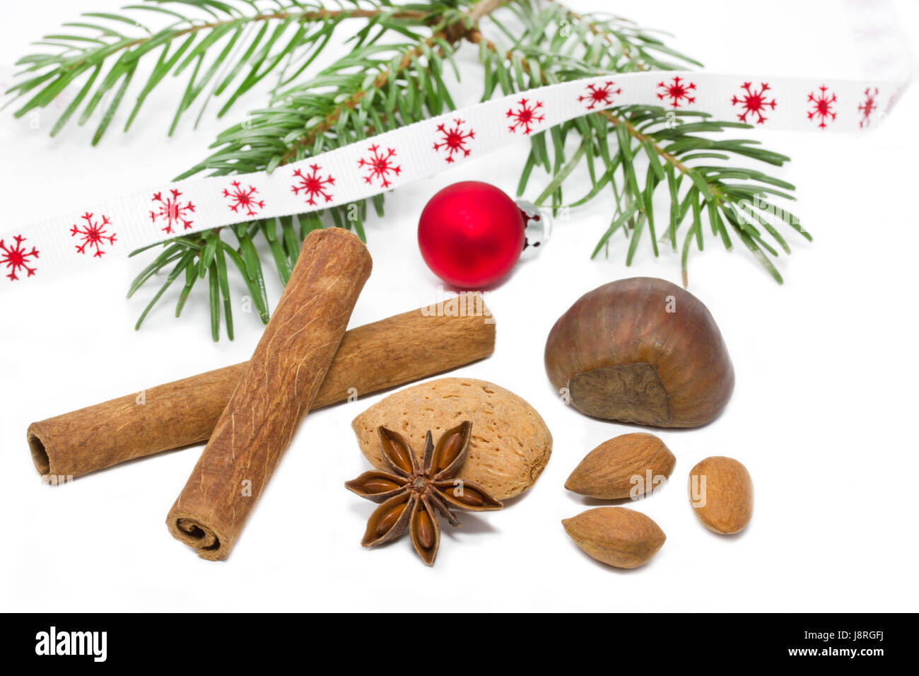 christmas motive on white background Stock Photo - Alamy