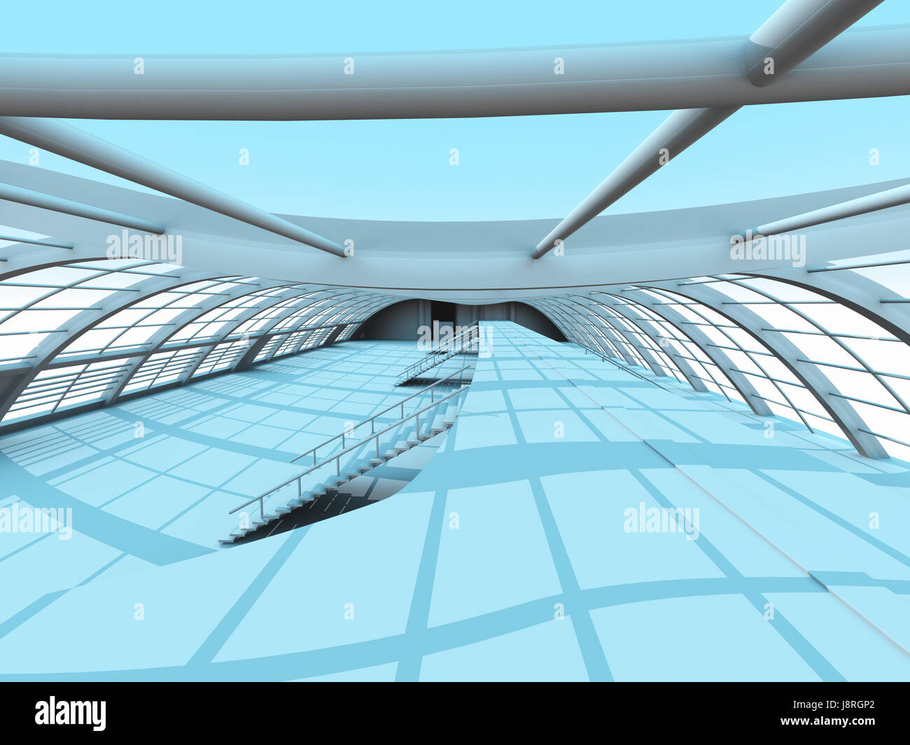 hall, house, building, office, corridor, graphic, modern, modernity ...