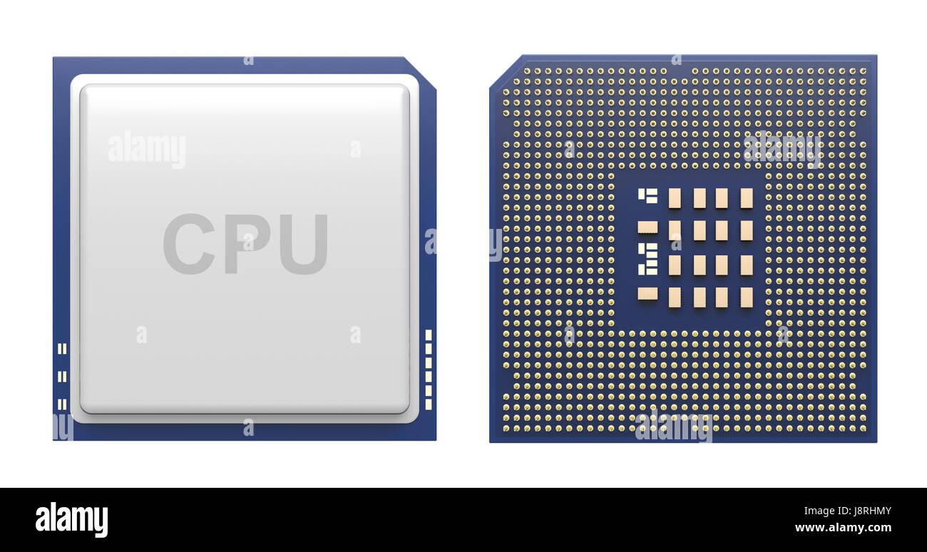 Cpu front back hi-res stock photography and images - Alamy