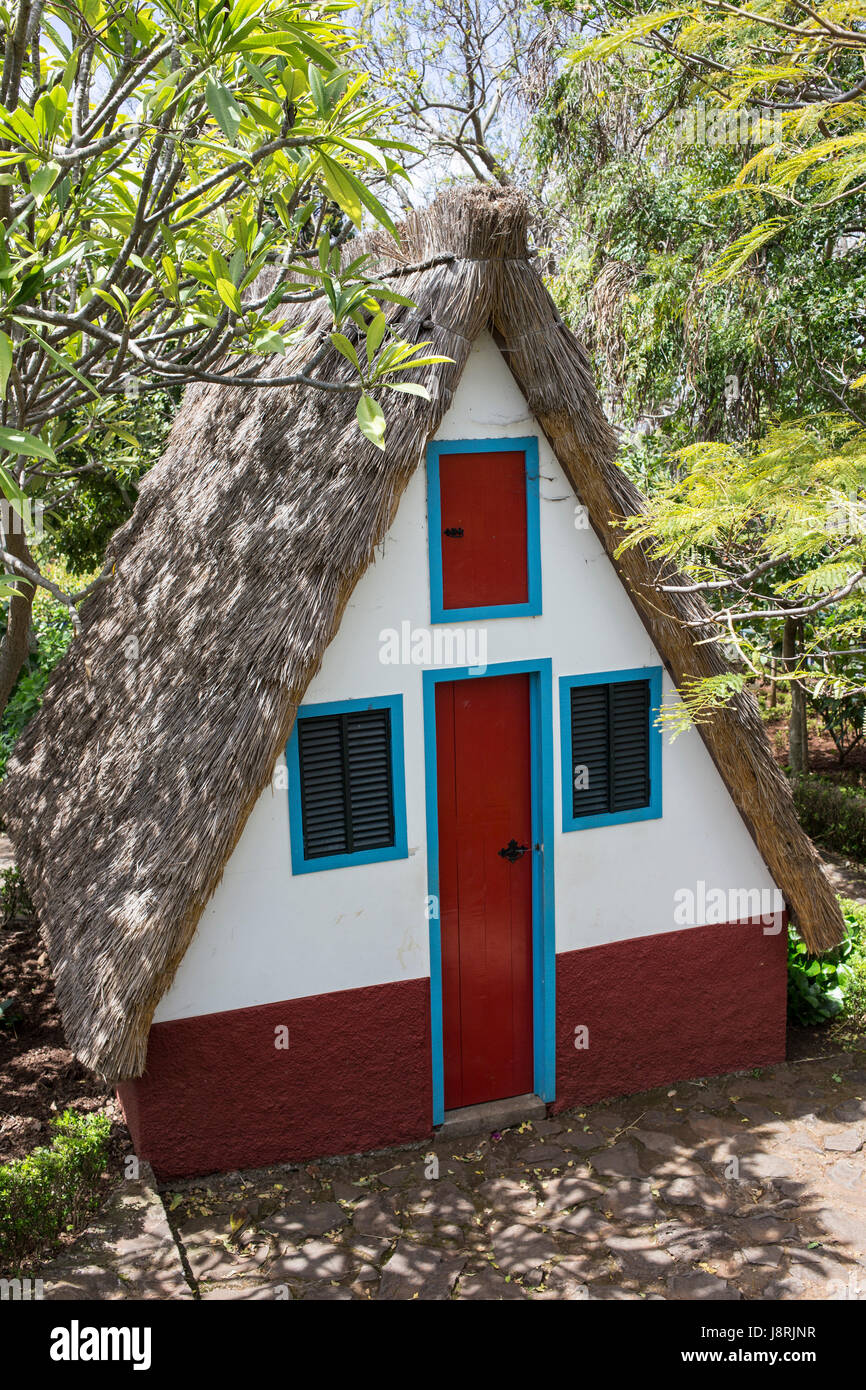 A-Frame House at The Botanical Gardens in Funchal. Madeira, Portugal ...