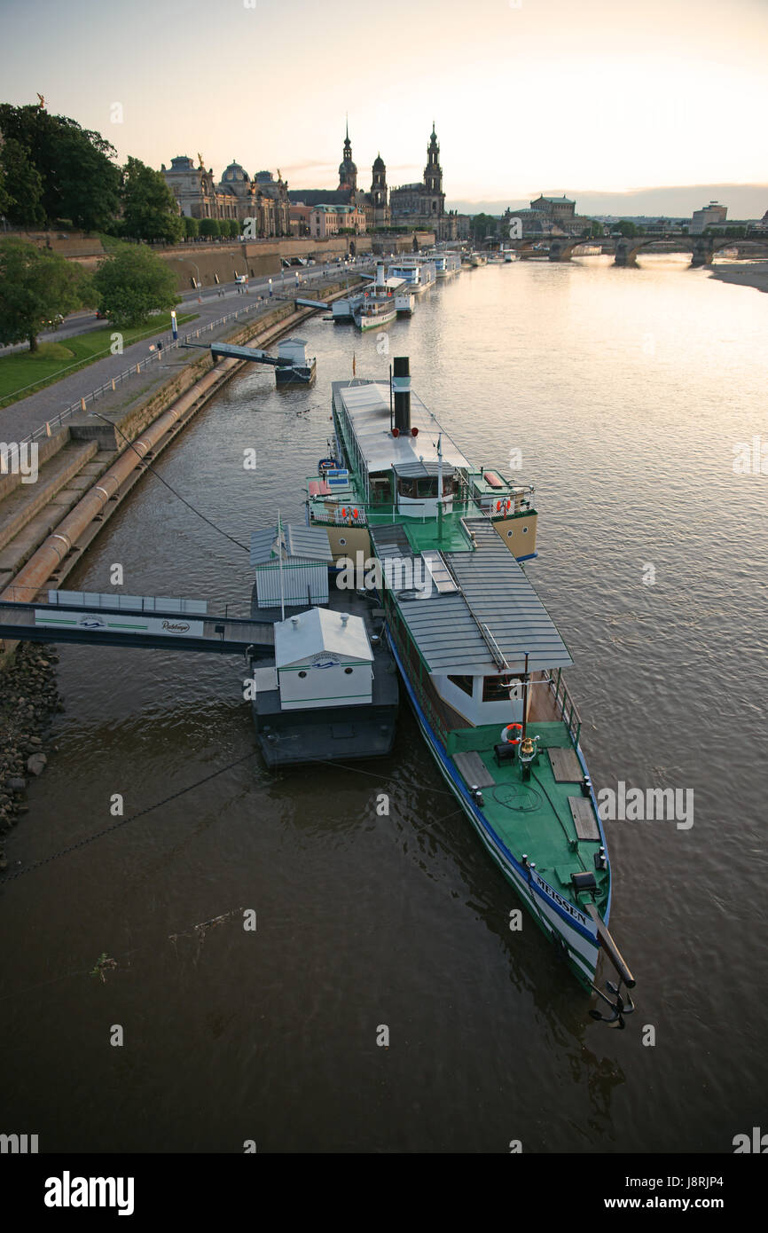 ships, sailing boat, sailboat, rowing boat, boat, watercraft, Dresden ...