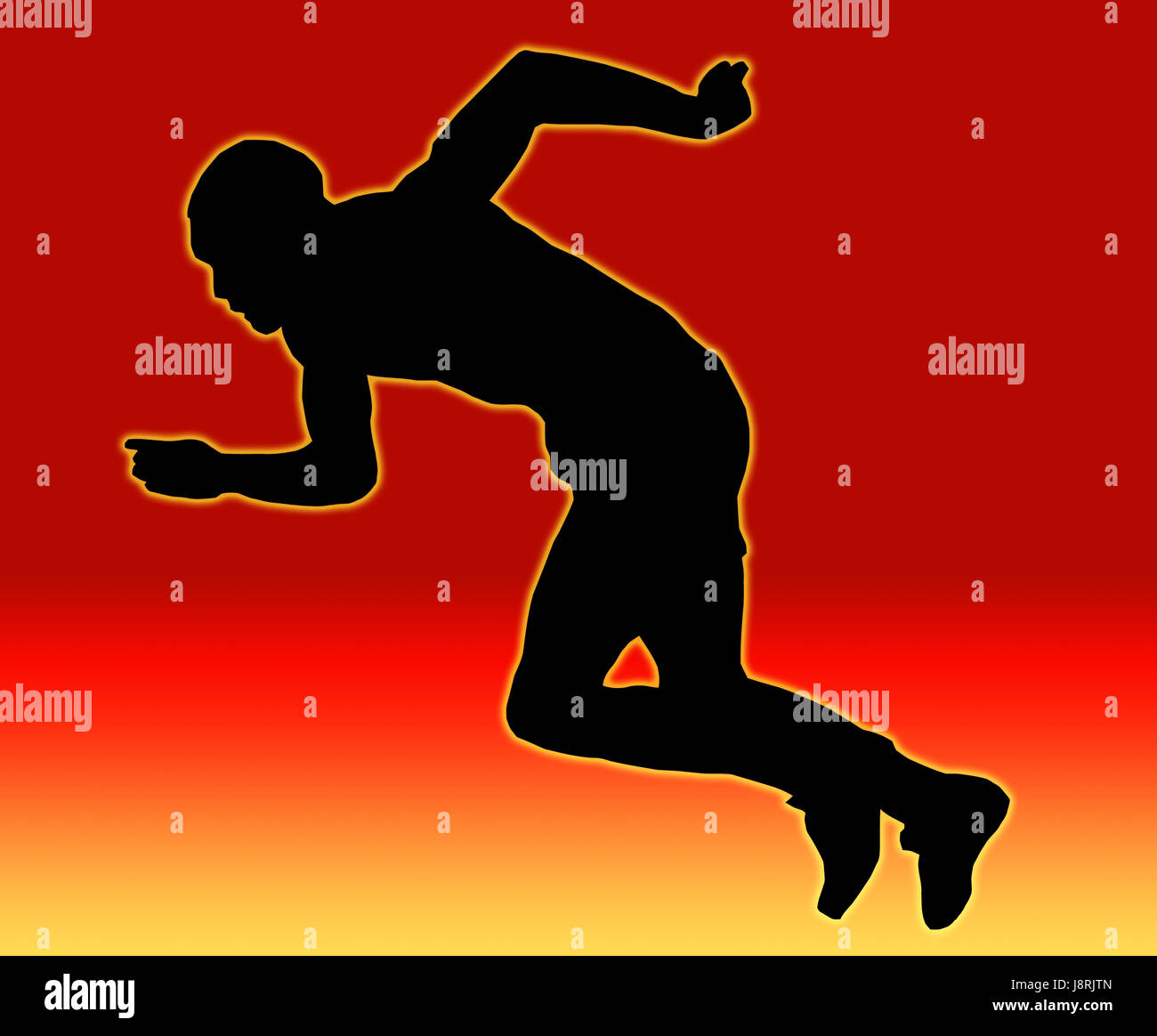 sport, sports, colour, neon, silhouette, athletics, color, backdrop ...