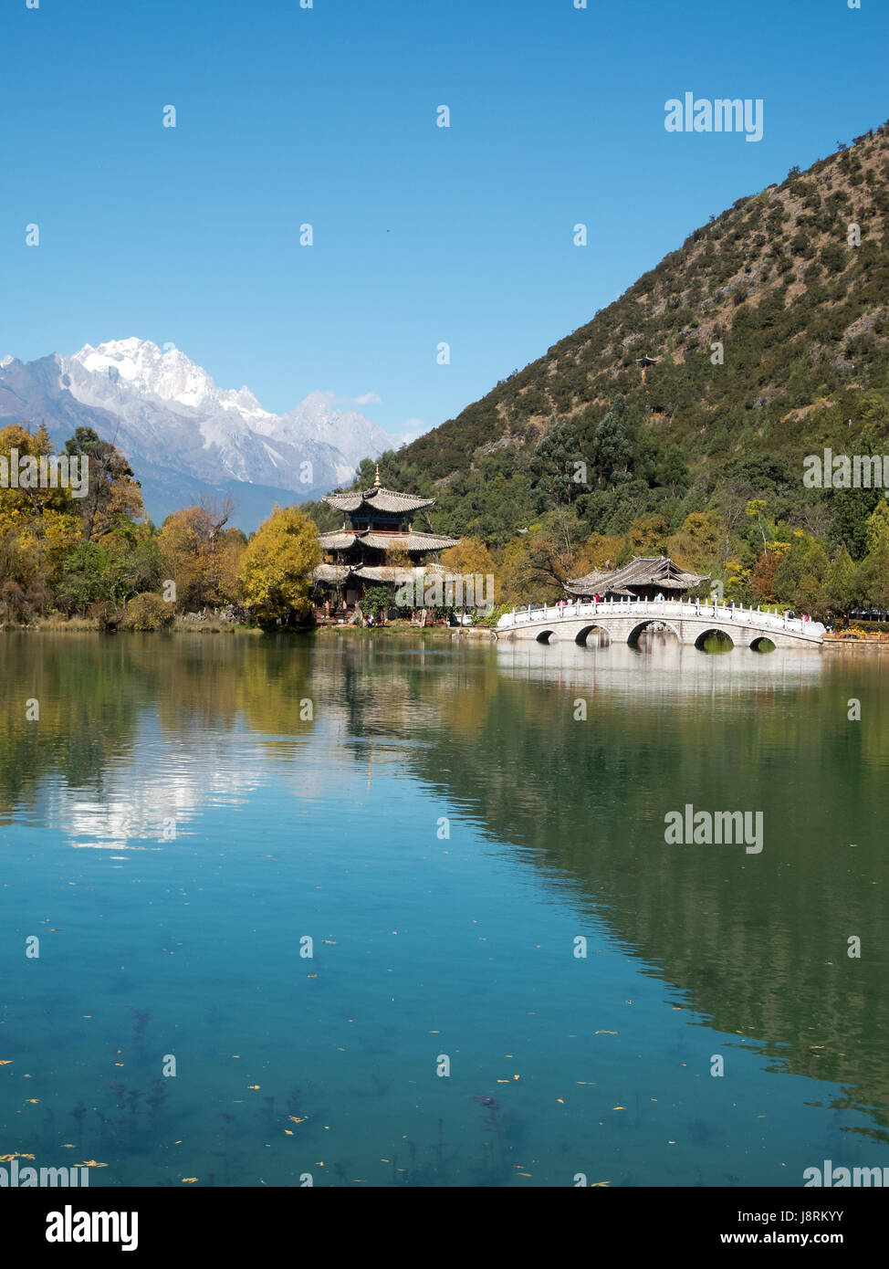 china, asia, bridge, tourism, sightseeing, mirroring, reflection, style ...