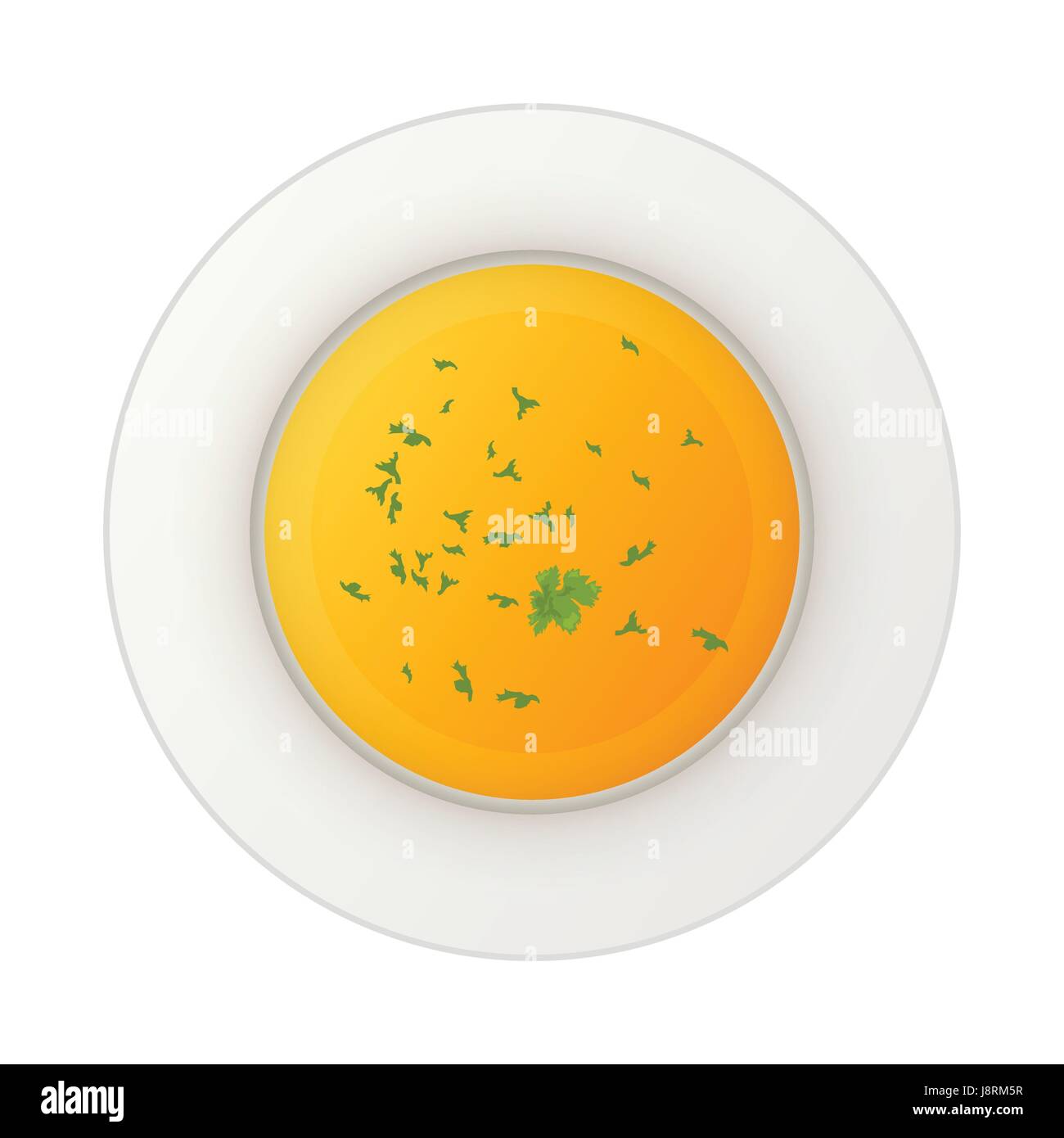 Vegetable soup isolated on Stock Vector Images - Alamy