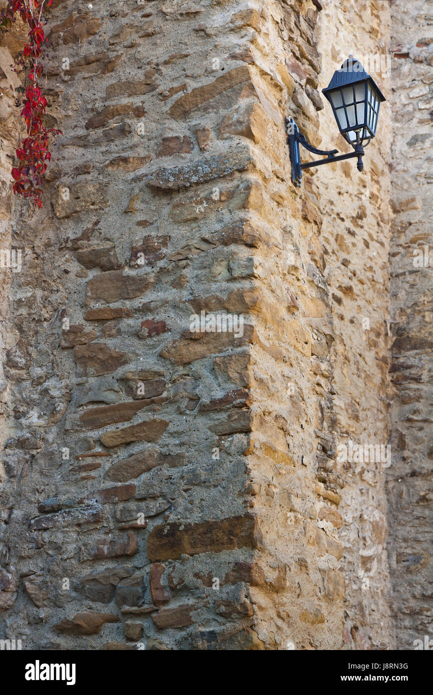 historical, colour, stone, wall, facade, vertical, style of ...