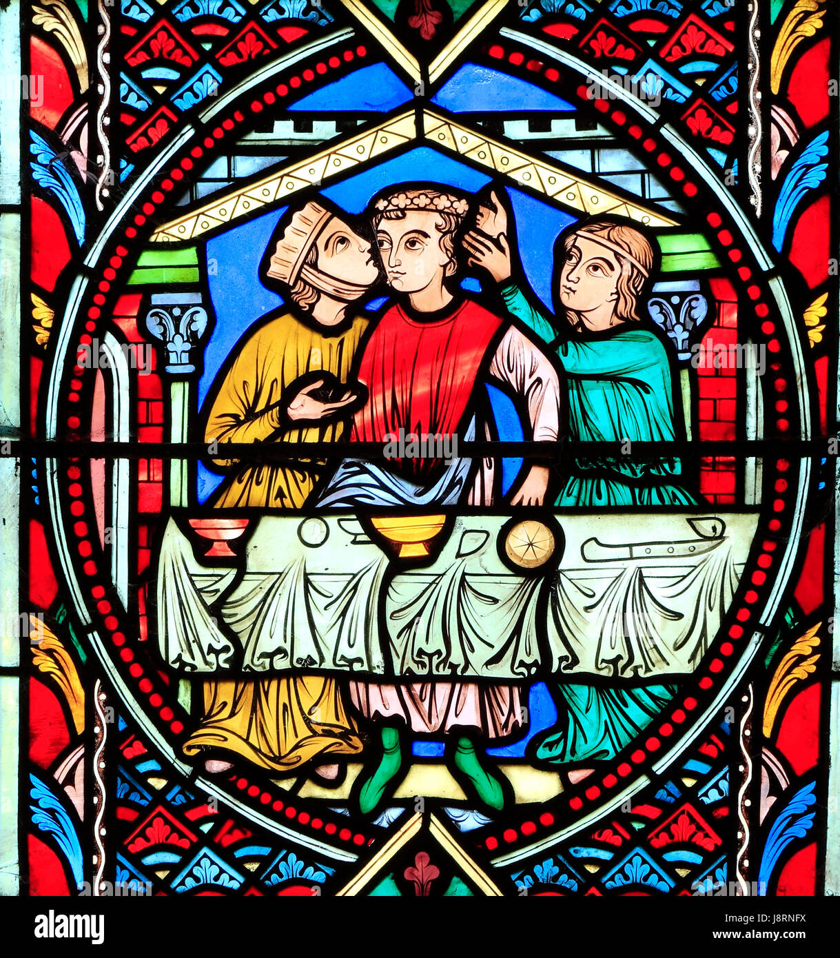 Parable of The Prodigal Son, by Adolph Didron of Paris, 1859. Stained ...