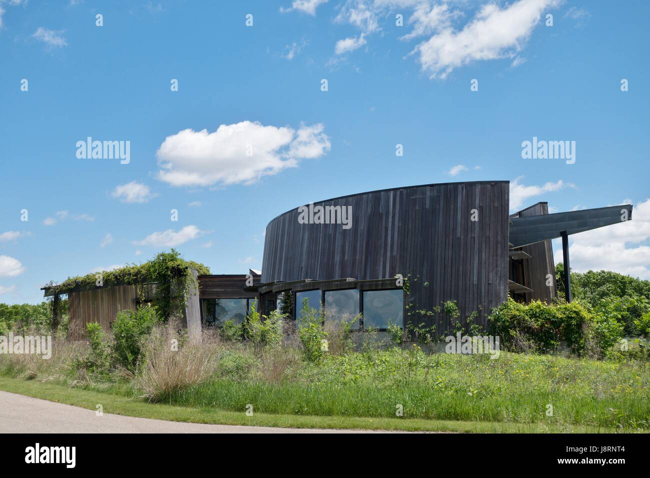 The visitor center at Spring Lake Park Reserve in Hastings, Minnesota ...