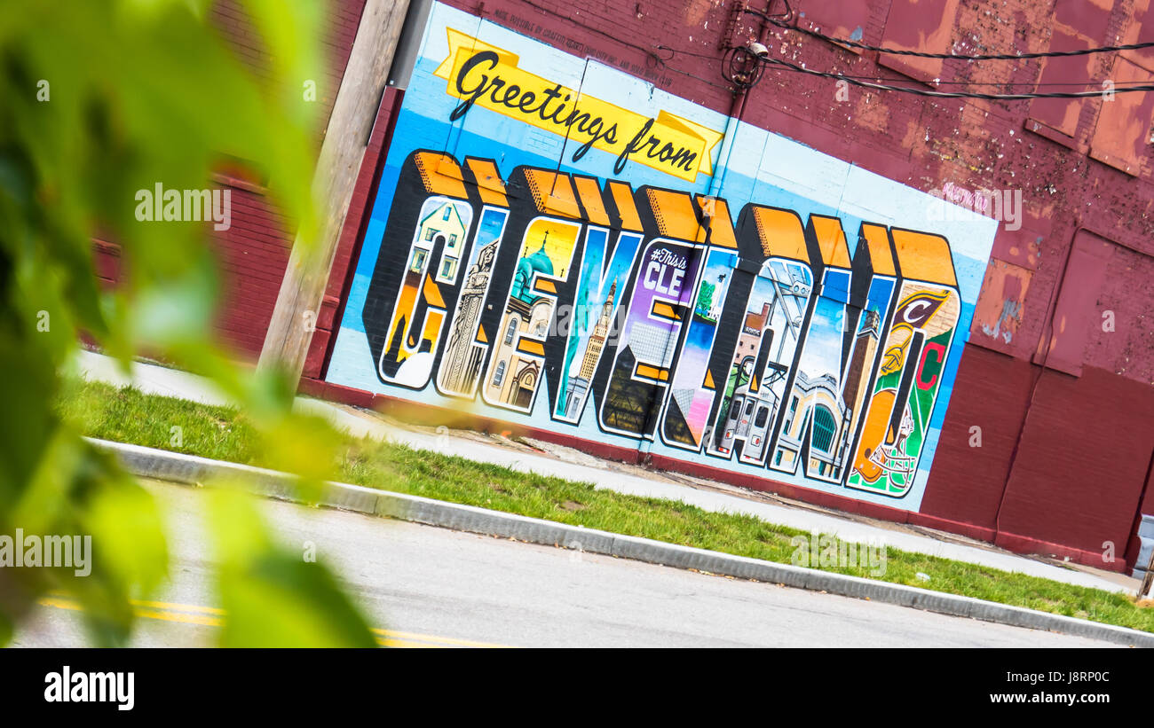 Ohio City Cleveland Sign Stock Photo - Alamy