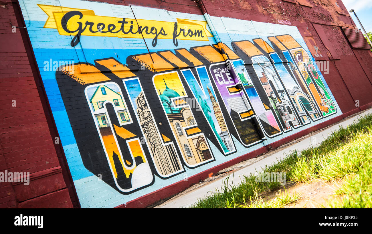 Ohio City Cleveland Sign Stock Photo - Alamy