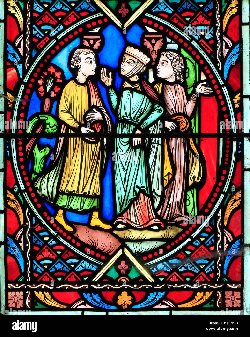 Parable of The Prodigal Son, by Didron of Paris, 1859, Stained glass ...