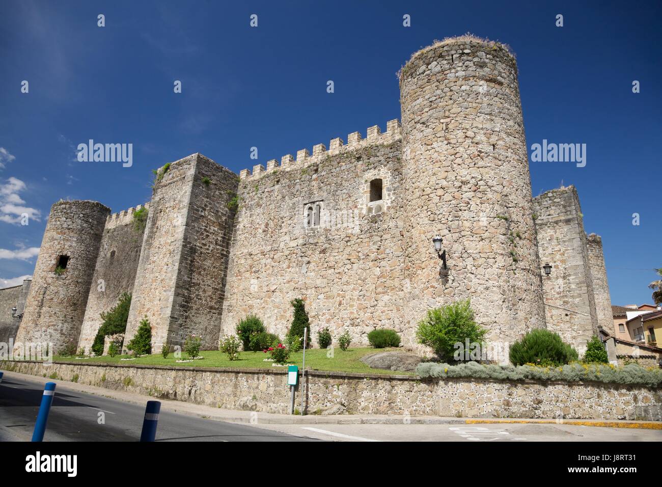 monument, stone, spain, wall, fortification, castle, landmark, scenic ...