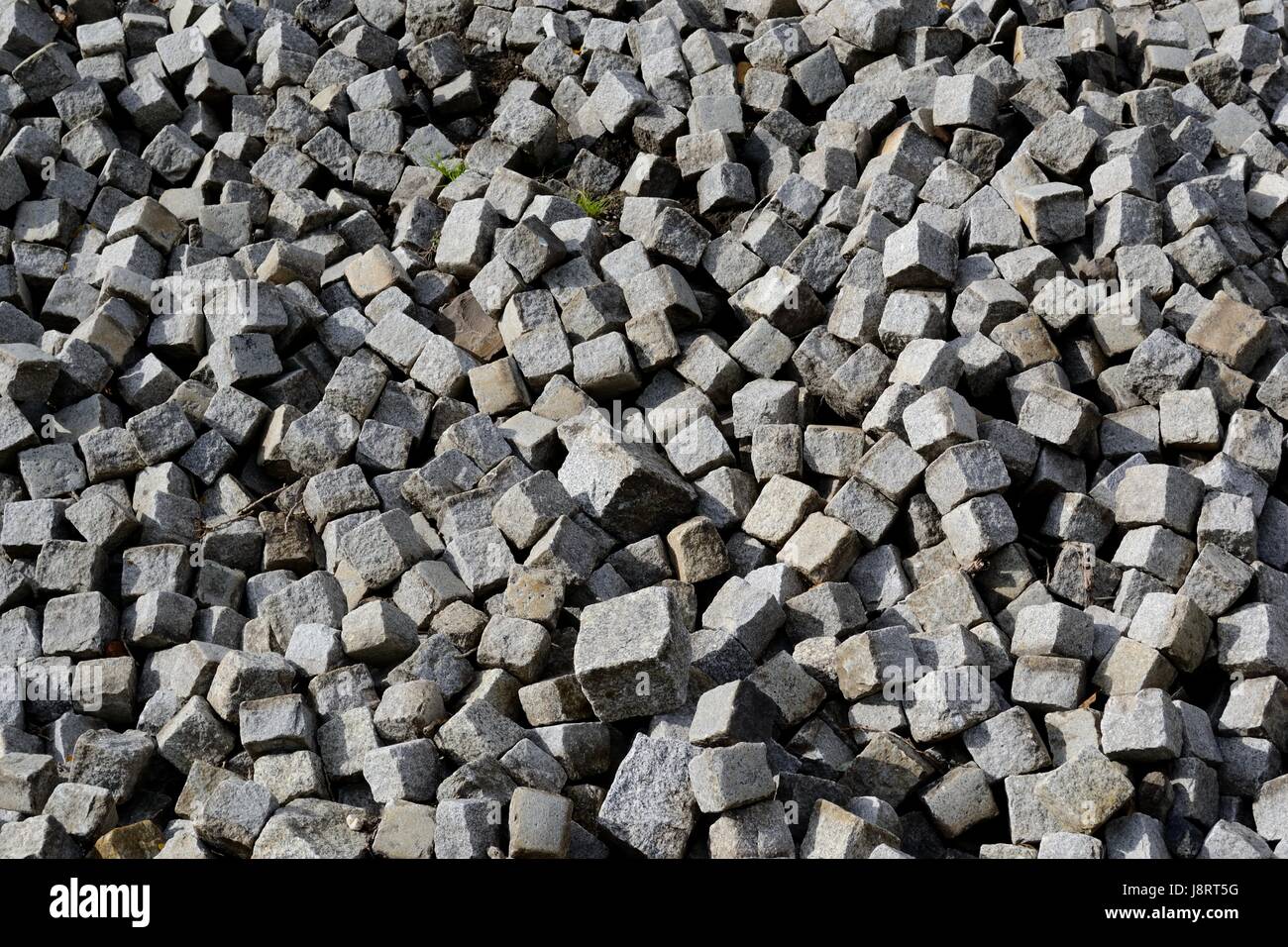 small patches of granite for road construction Stock Photo - Alamy