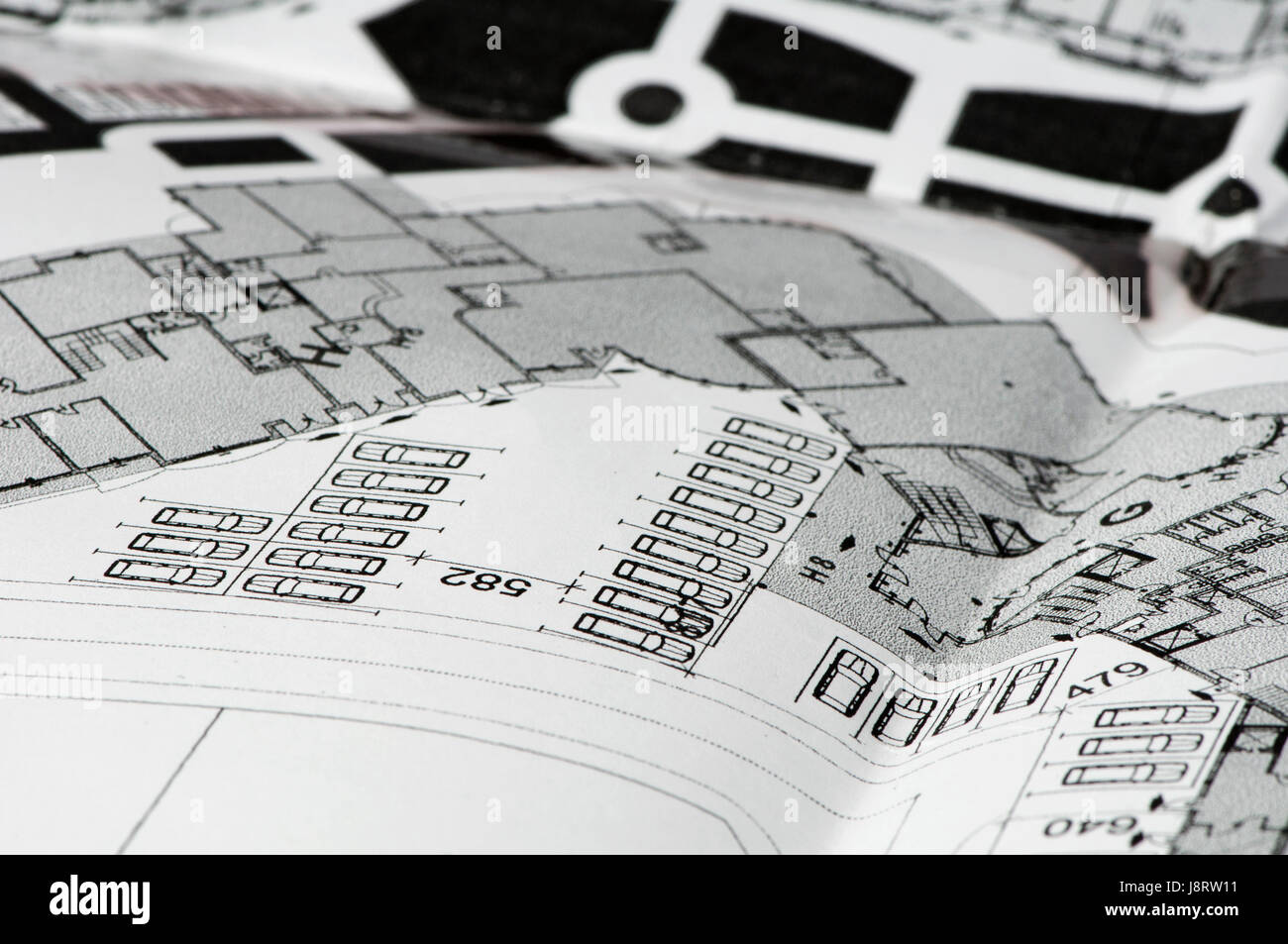 blue, house, building, architectural, composition, model, design ...