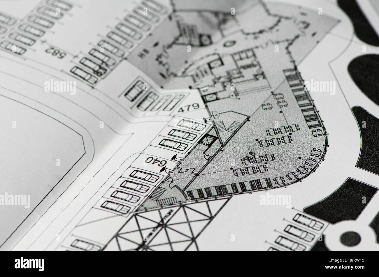 blue, house, building, architectural, composition, model, design ...