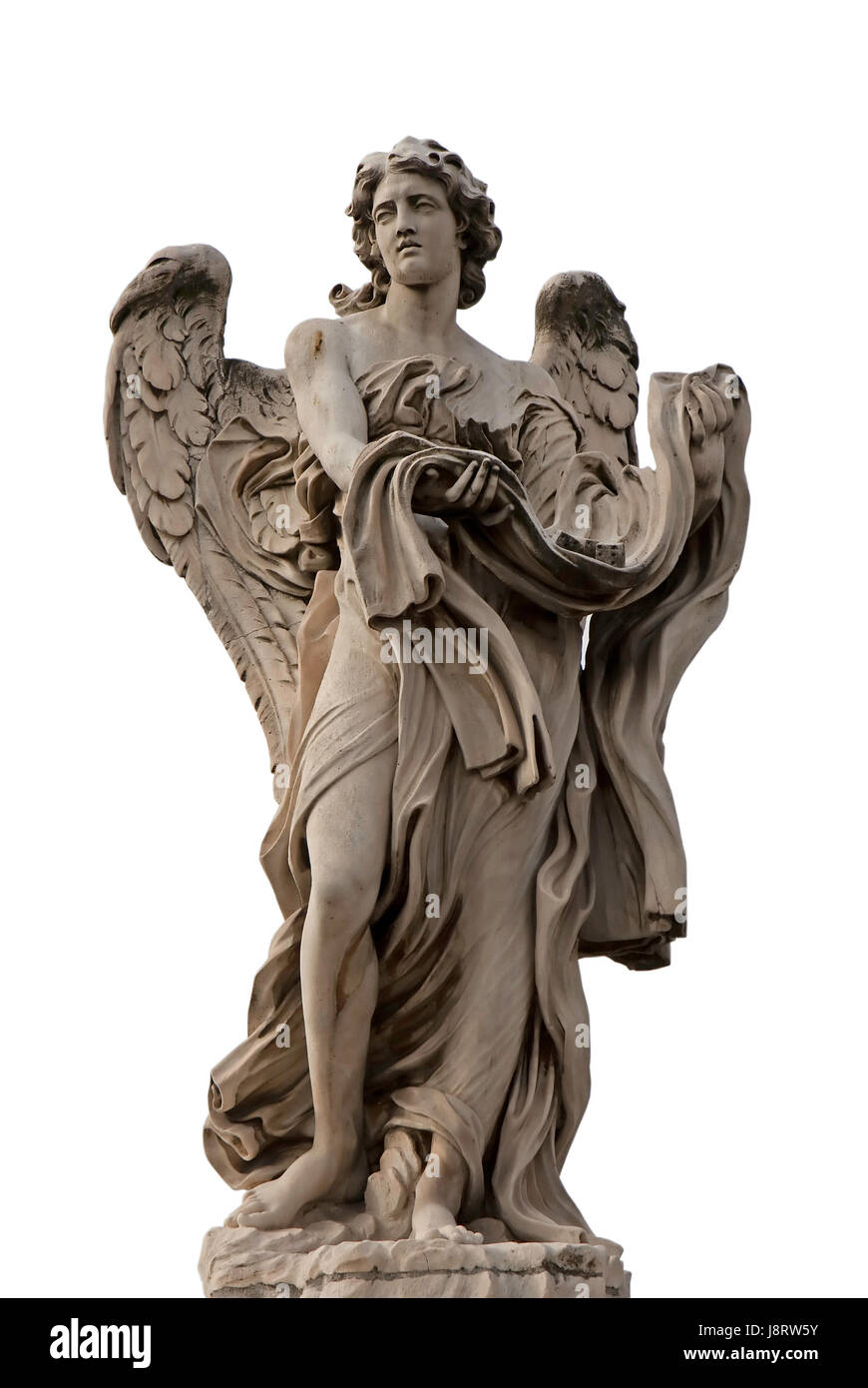 angel, angels, roman, italy, isolated, stone, statue, bridge, sculpture ...