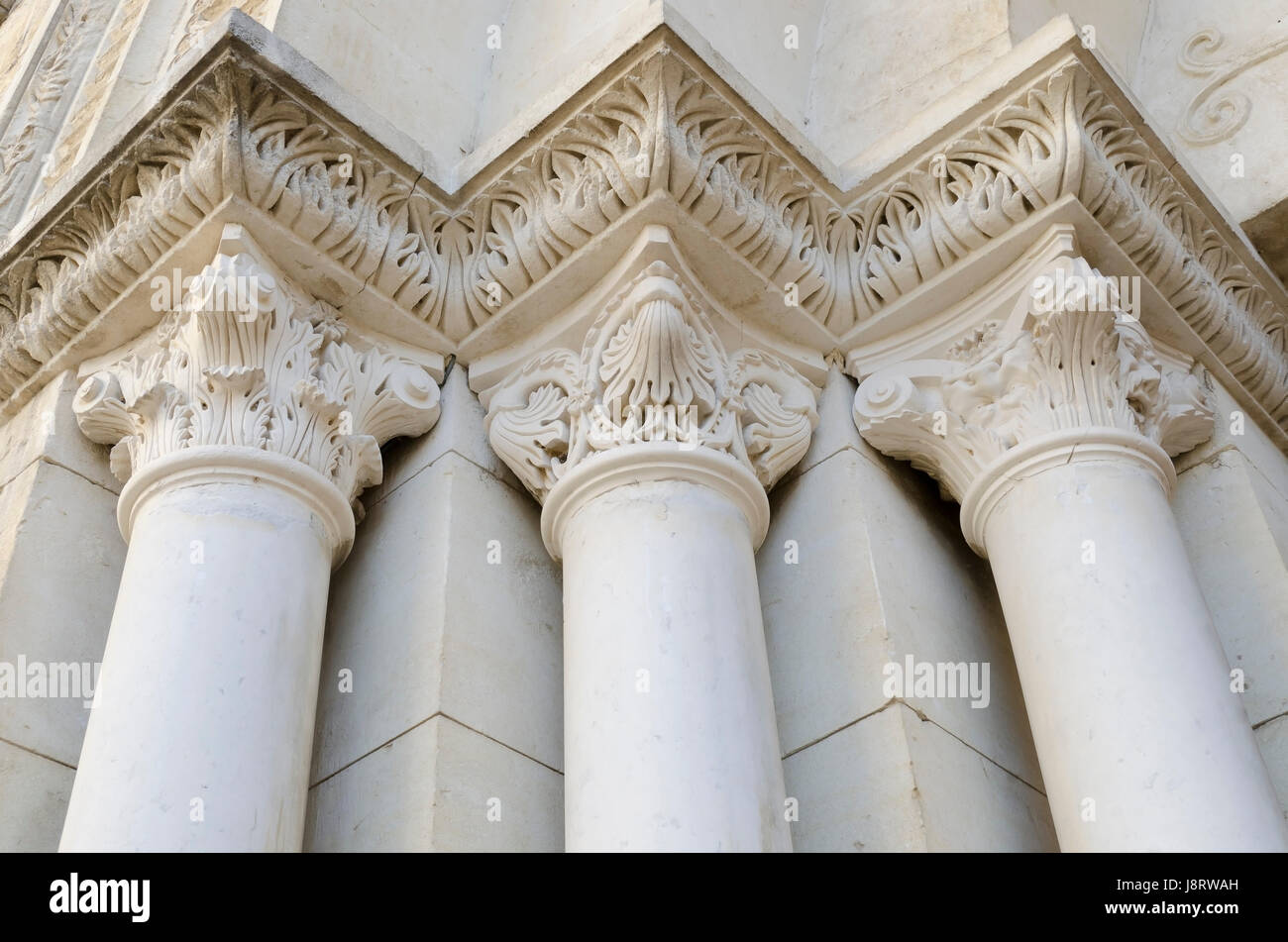 detail, columns, greek, three, style of construction, architecture ...