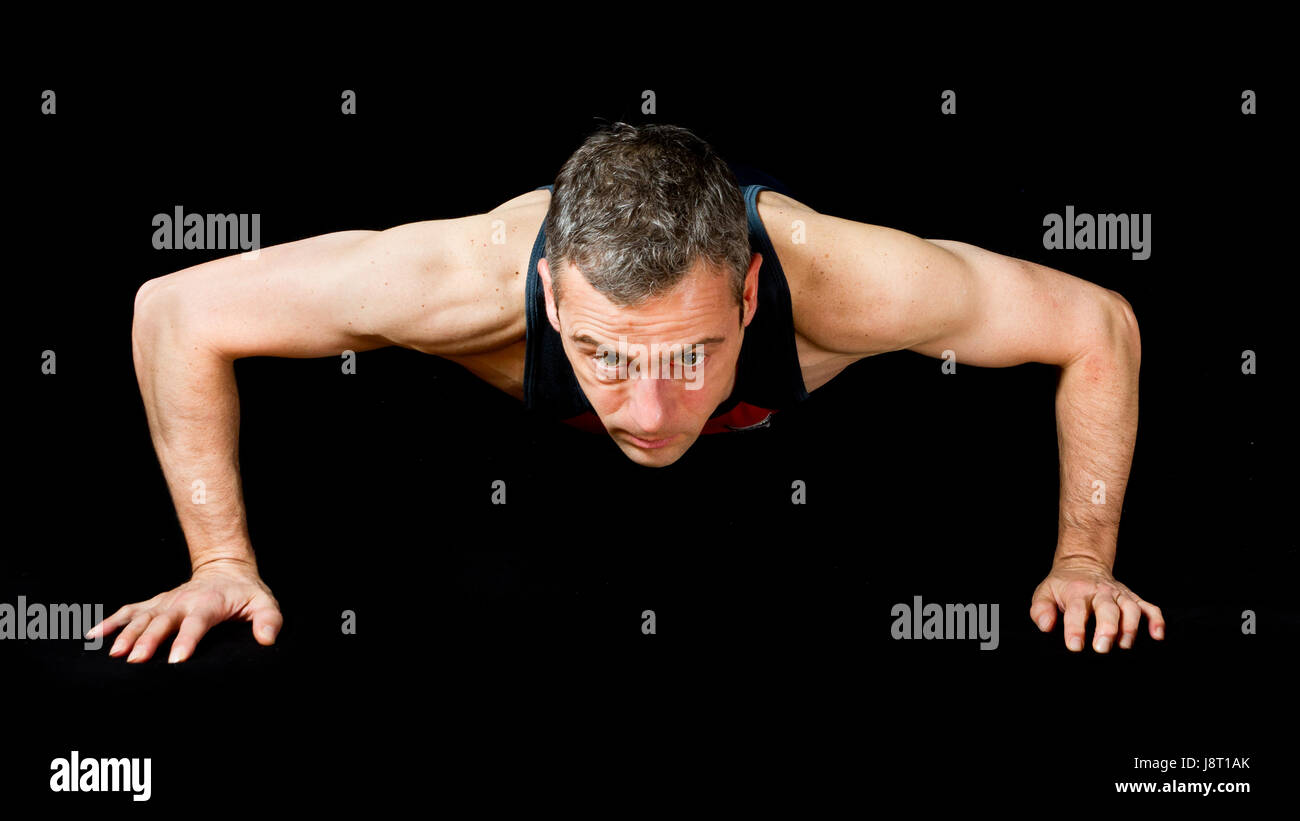 athlete at pushups Stock Photo - Alamy