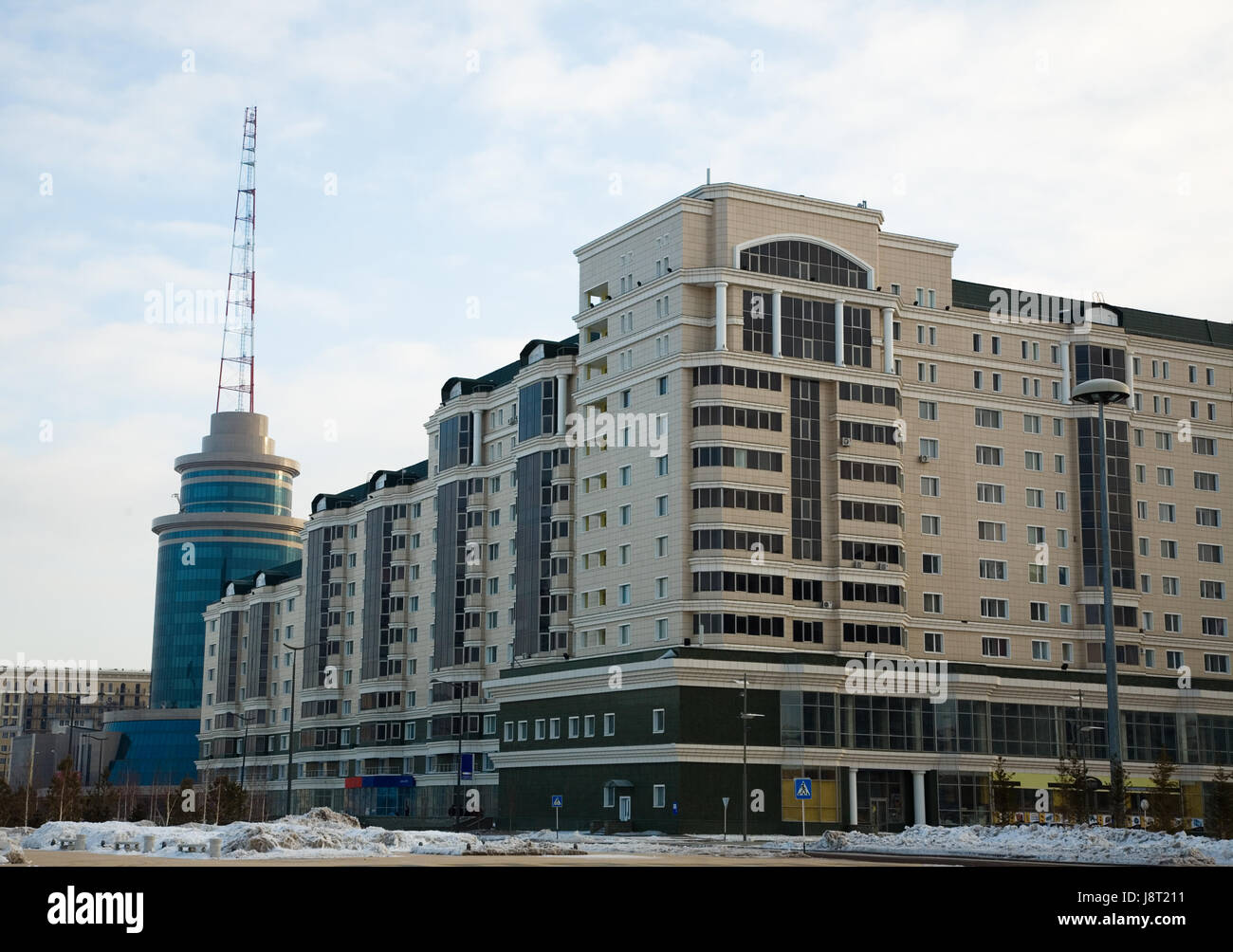blue, city, town, window, porthole, dormer window, pane, mast, column ...