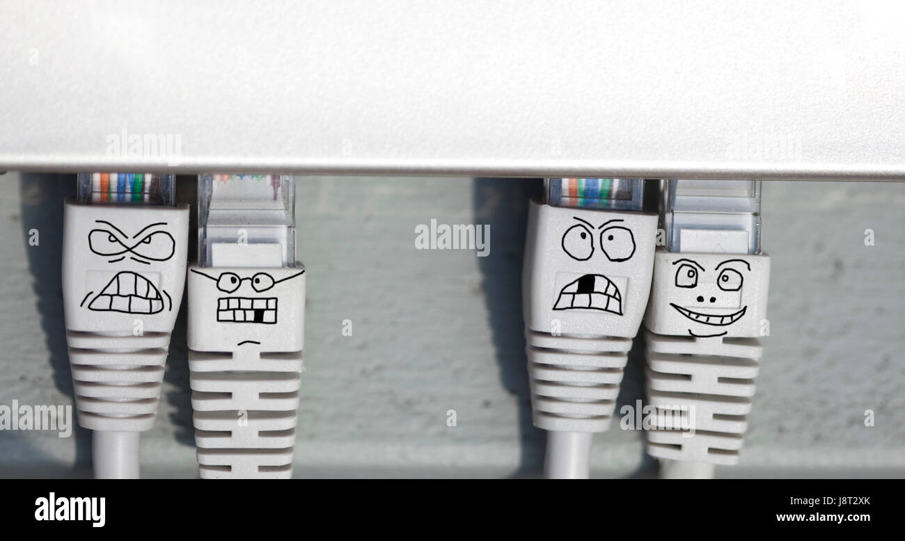 Networking technology funny connect faces hi-res stock photography and ...