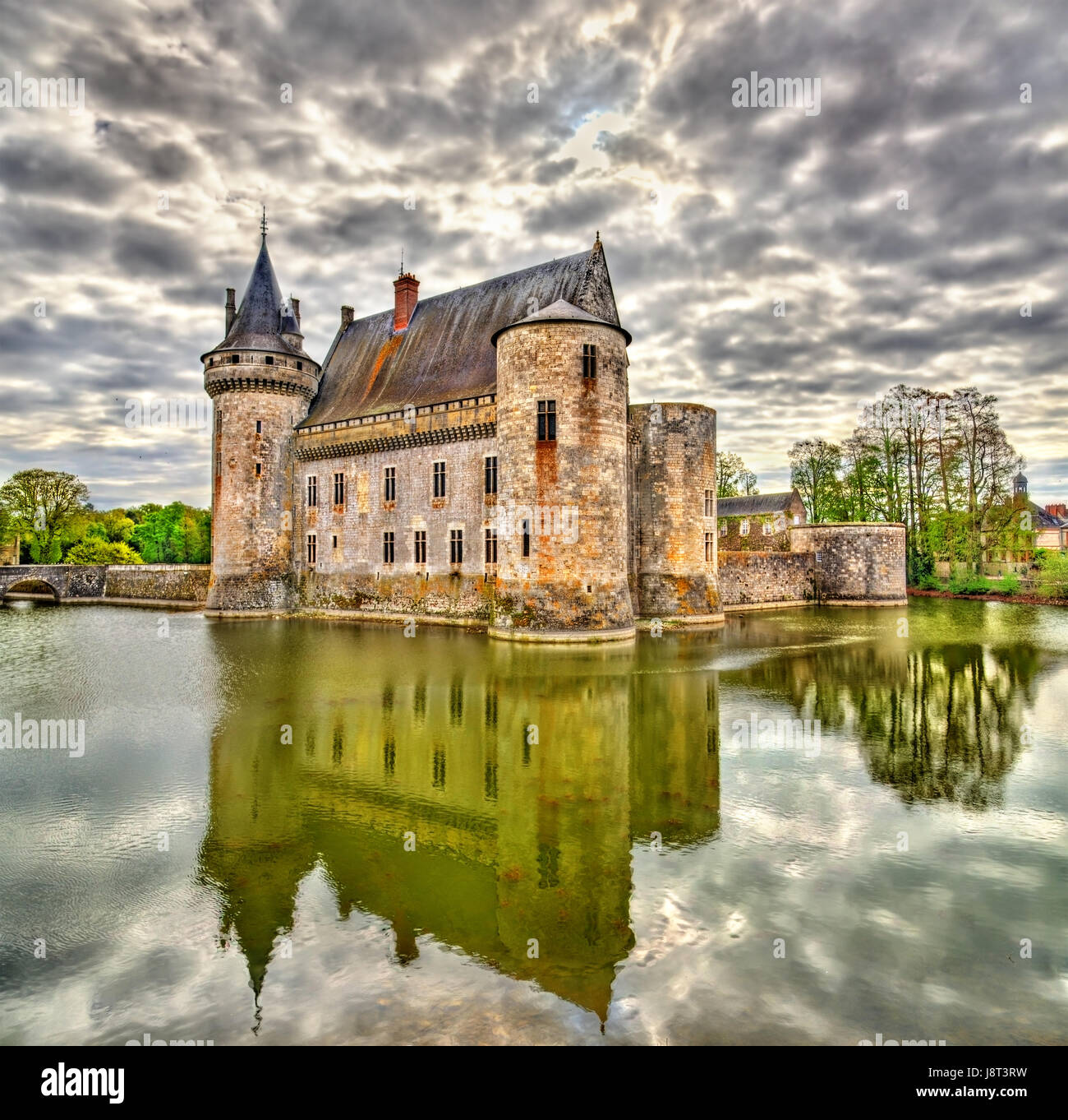 Chateau de Sully-sur-Loire, on of the Loire Valley castles in France ...