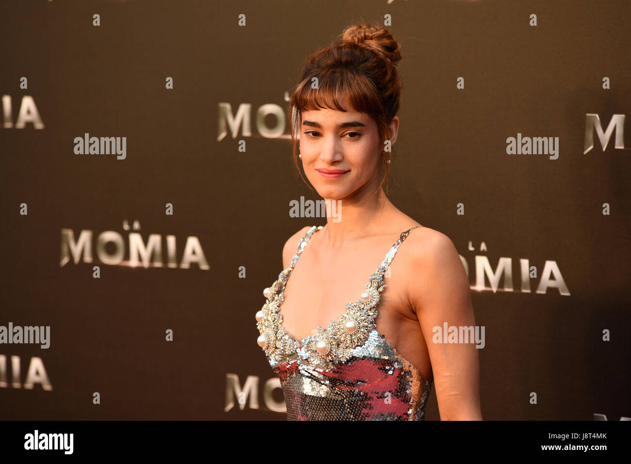Madrid, Spain. 29th May, 2017. The French-Algerian actress Sofia Boutella, 35 years-old, poses ...