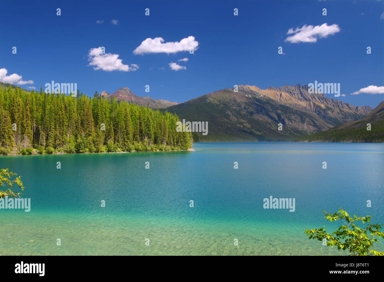 park, national, glacier, fresh water, lake, inland water, water ...