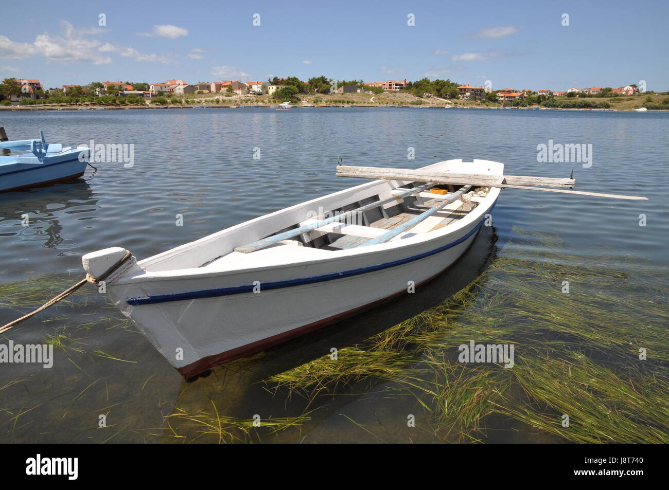 church, croatia, boat harbour, salt water, sea, ocean, water, rowing ...