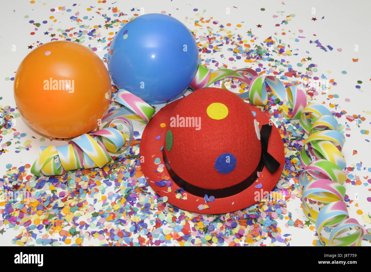 hat, carnival, silvester, confetti, streamer, coloured, colourful ...