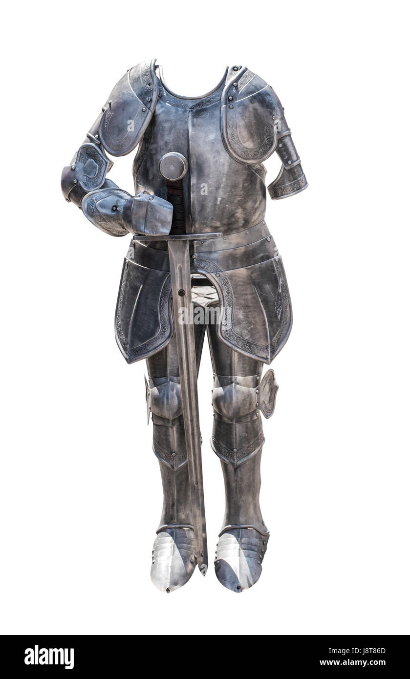 Warrior Armor isolated on white background with path Stock Photo - Alamy